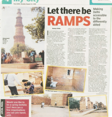 Svayam’s Efforts to Landmarks Accessible